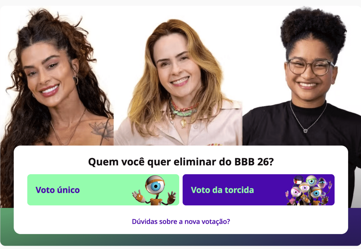 Votação BBB 26: Como votar no Gshow para eliminar no paredão desta ...